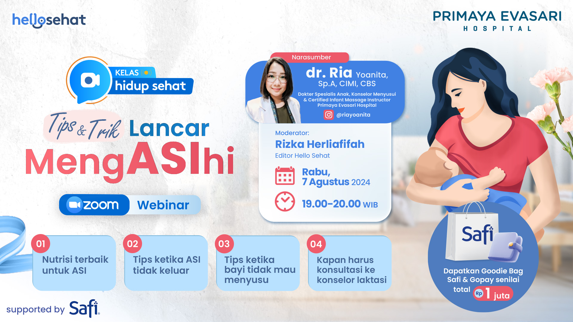 Pendaftaran Acara "Breastfeeding_Week_Online" Bersama Hello Sehat